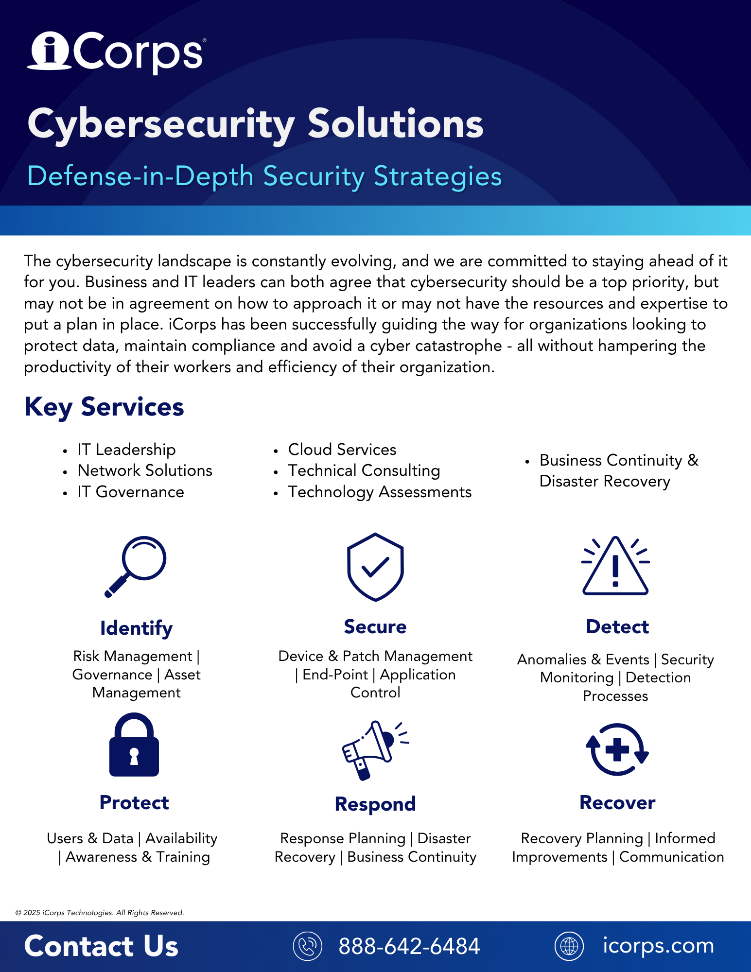 Datasheet: iCorps Cybersecurity Solutions